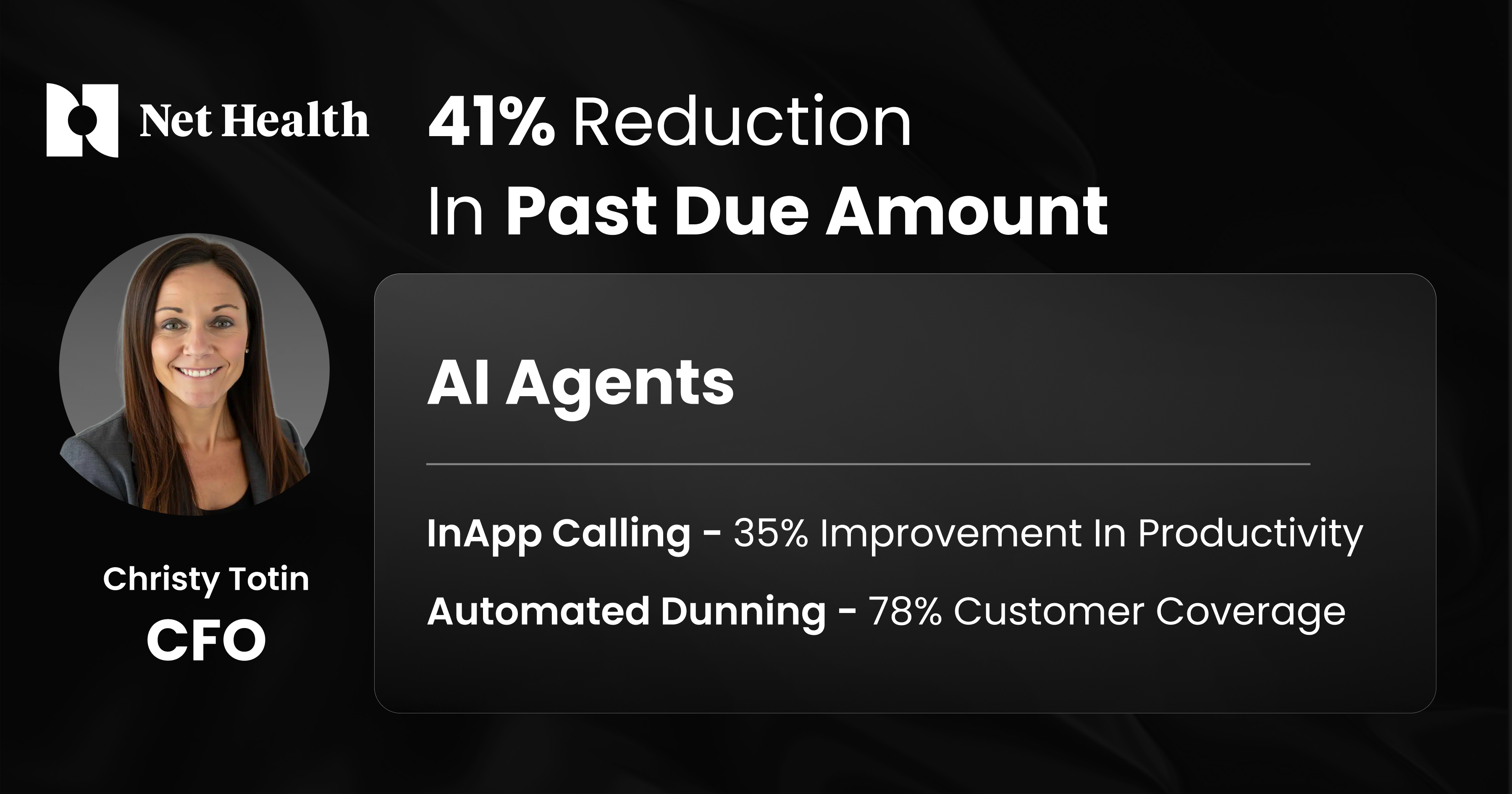 Net Health | 41% Past Due Reduction | HighRadius